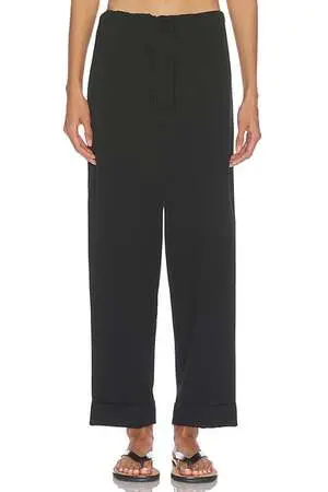THE ROW Delano Pant - Black