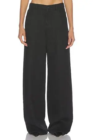 THE ROW Eglitta Wide Leg Linen Denim