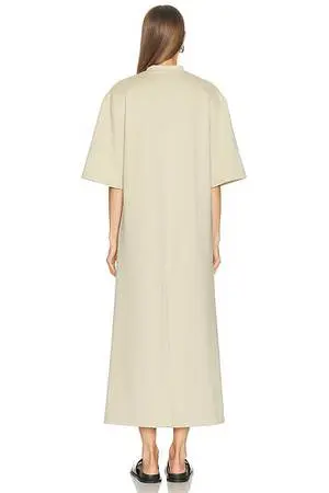 Wardrobe.NYC Ribbed Neck Mini T-shirt Dress