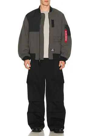 Alpha Industries L-2b Relaxed Patchwork Flight Jacket - Black