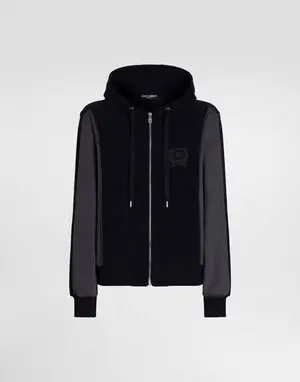 Dolce & Gabbana Cotton Terry Zip Up Sweatshirt - Blue