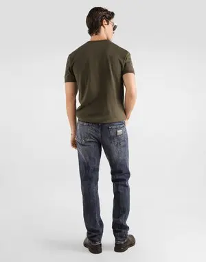 Dolce & Gabbana Slim Fit Denim Trousers - Multicolor