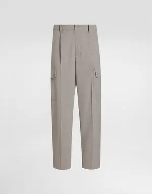 Dolce & Gabbana Wool Canvas Trousers - Multicolor