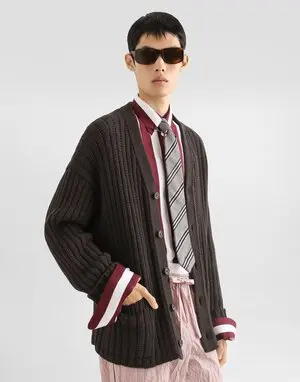 Dolce & Gabbana Cotton-blend Cardigan - Brown