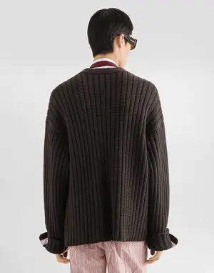 Dolce & Gabbana Cotton-blend Cardigan - Brown