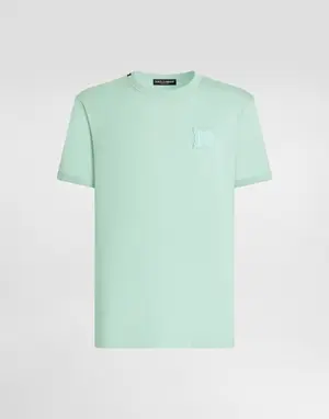 Dolce & Gabbana Cotton T-shirt With Patch - Green