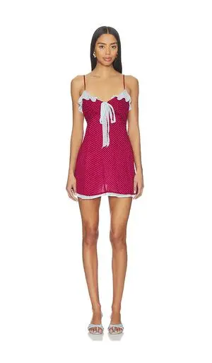 Frankies Bikinis Picnic Hour Chiffon Mini Dress - Tuscany
