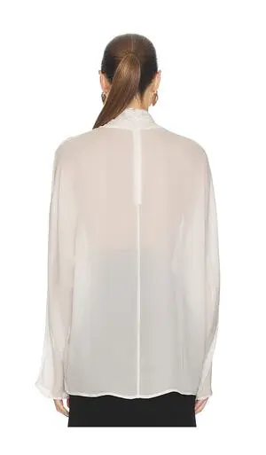 HELSA Dolman Popover Top In Cupro