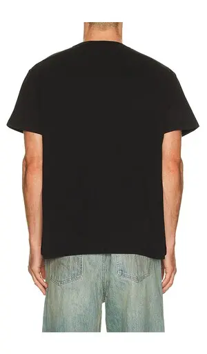 FOUND Whisper Patch Tee In Brown In Black