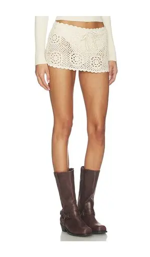 Frankies Bikinis Arlo Cloud Knit Skirt - Bunny