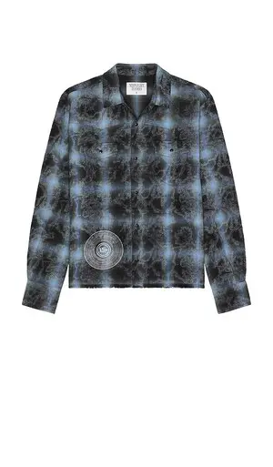 MIDNIGHT RODEO Flannel Shirt In Blue