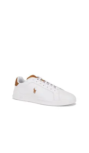 Polo Ralph Lauren Low Top Sneaker - White & Tan
