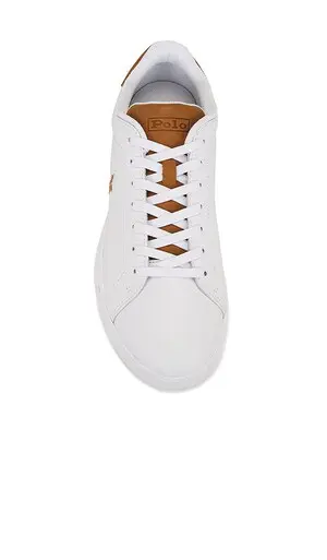 Polo Ralph Lauren Low Top Sneaker - White & Tan