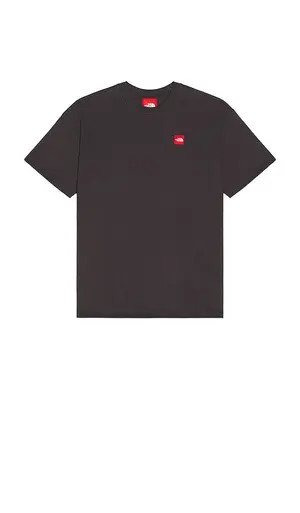 The North Face Red Box Short Sleeve Tee In Black