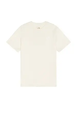 The North Face Red White And Blue Regular Short Sleeve Tee In White - White Dune