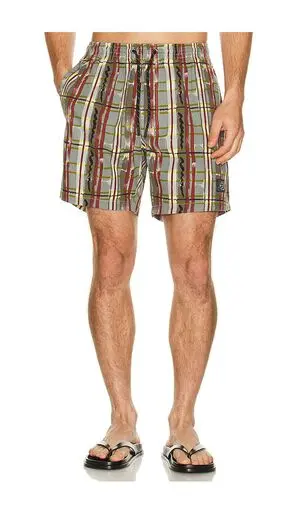 MAUI AND SONS Ember Plaid Jam Short - Grey