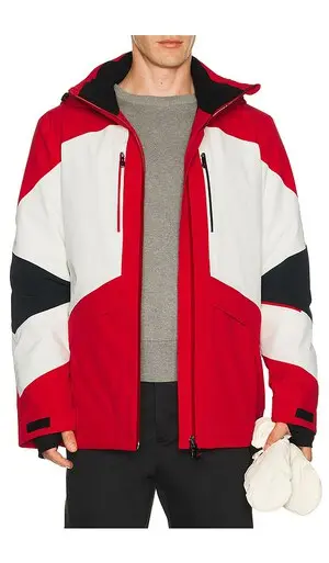 Perfect Moment Chamonix Iii Jacket In Red - Red & Black