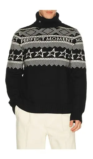 Perfect Moment Fairisle Sweater - Black