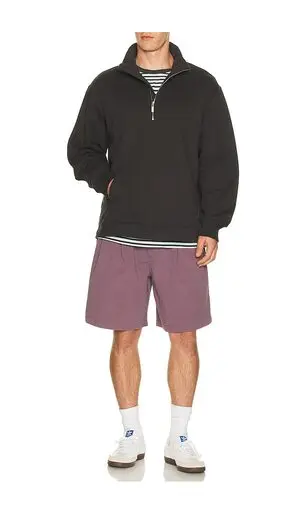 KAPPY DESIGN Two Tuck Wide Half Shorts