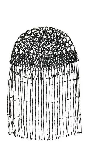 LOVERS AND FRIENDS Liza Beaded Hat - Black