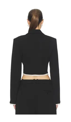 HELSA Devereux Blazer With Chiffon Edge