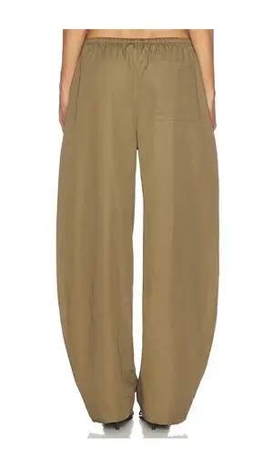 EAVES Lana Barrel Leg Pant - Capers