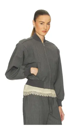 HELSA Wool Blend Bomber Jacket