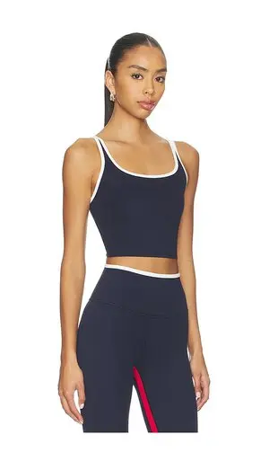 Splits59 Cait Rigor Sports Bra In Navy - Indigo & White