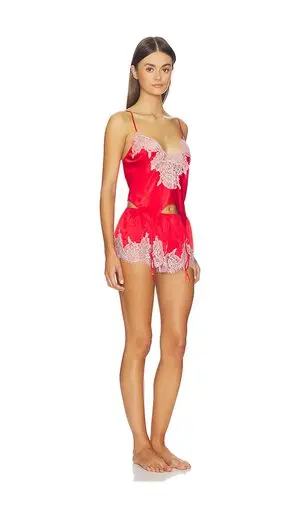 SKIMS Silk Lace Garter Cami And Short Set