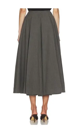 HELSA Wool Blend Pleated Skirt