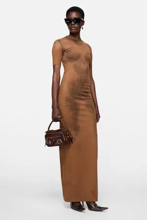 Acne Studios Trompe-l’œil Suede Dress
