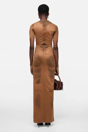 Acne Studios Trompe-l’œil Suede Dress