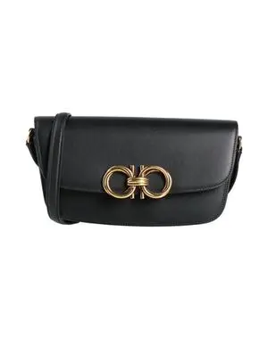 FERRAGAMO Trapezio Ew Cross-body Bag Leather - Black