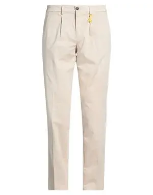 MANUEL RITZ Pants Size Cotton, Elastane - Beige
