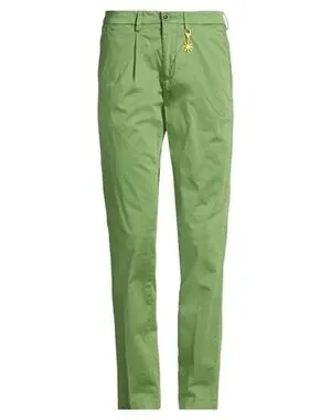 MANUEL RITZ Pants Size Cotton, Elastane - Green