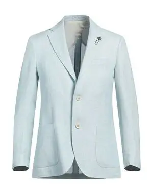 LARDINI Blazer Sky Size Linen, Wool
