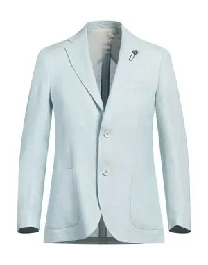 LARDINI Blazer Sky Size Linen, Wool