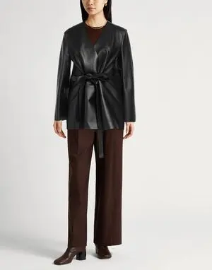 Fabiana Filippi Belted Leather Jacket