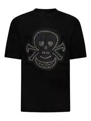 John Richmond Maxi Decoro Skull Skull-embellished T-shirt - Black