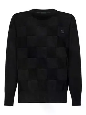 John Richmond Square-panel Merino-wool Jumper