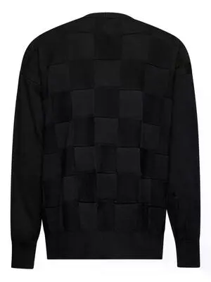 John Richmond Square-panel Merino-wool Jumper