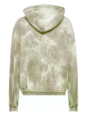 John Richmond Skull Appliqué Zip Hoodie - Neutrals