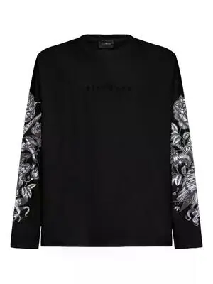 John Richmond Floral-print Long-sleeve T-shirt