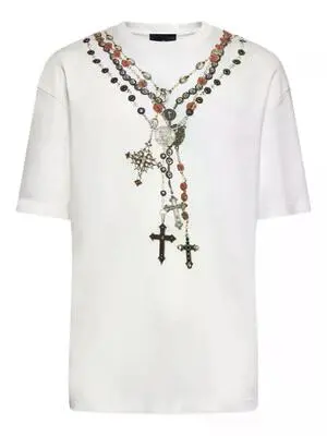 John Richmond Cross-print T-shirt