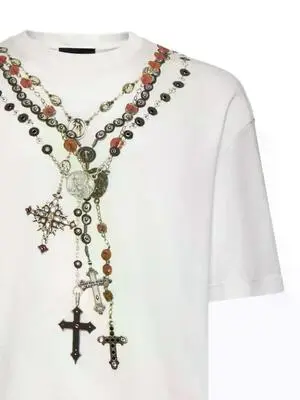 John Richmond Cross-print T-shirt
