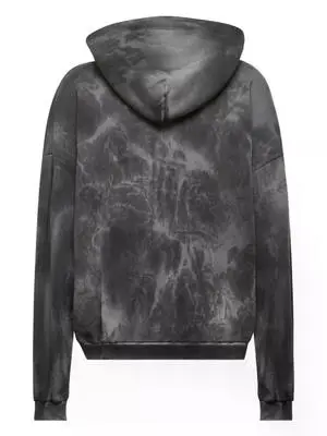 John Richmond Tie-dye Embellished Hoodie - Black