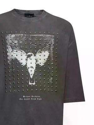 John Richmond Graphic-print Studded T-shirt