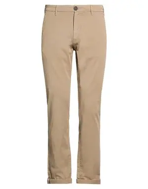 CLARK Pants Cream Size Cotton, Elastane - Beige