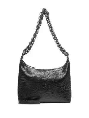 John Richmond Embossed Chain Shoulder Bag