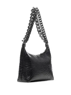 John Richmond Embossed Chain Shoulder Bag